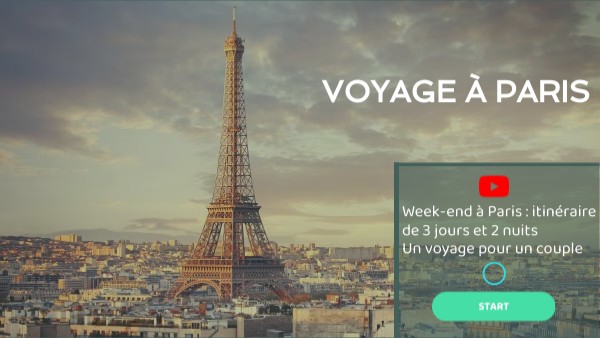 Itineraire à Paris | Genially