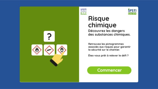 Jeu-vidéo Risque Chimique SPSTi BTP | Genially