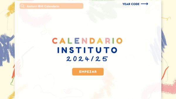 Copia - Calendario colegio 24-25 | Genially