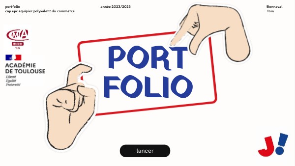 PORTFOLIO BONNAVAL tom | Genially