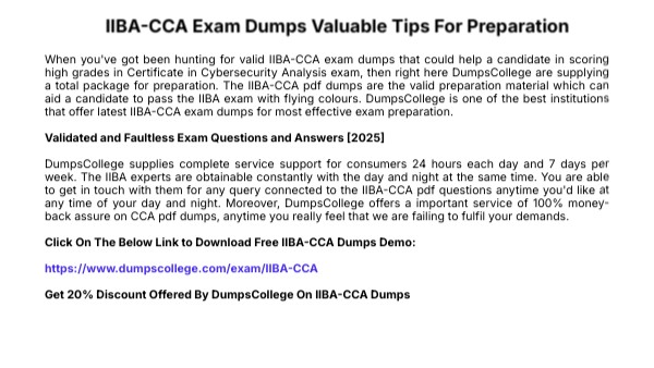 IIBA-CCA Exam Dumps Valuable Tips For Preparation