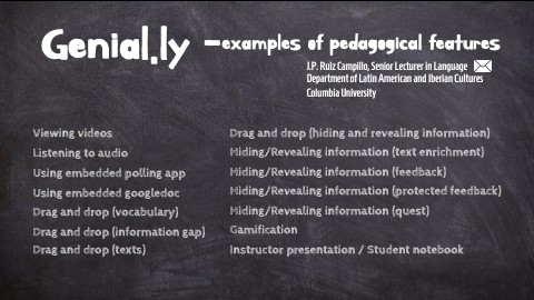 NURL - Pedagogical features | Genially