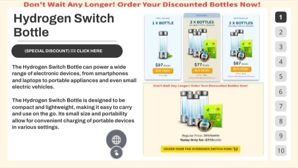 Hydrogen Switch Bottle