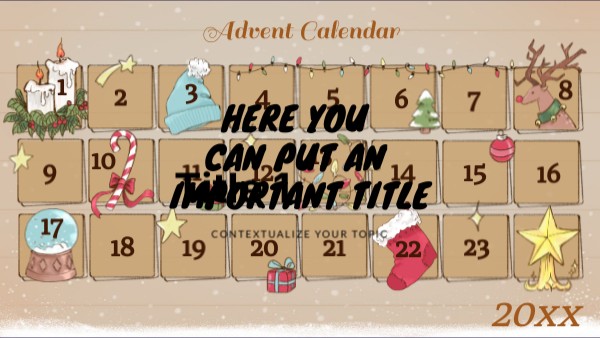 Vintage Advent Calendar | Genially