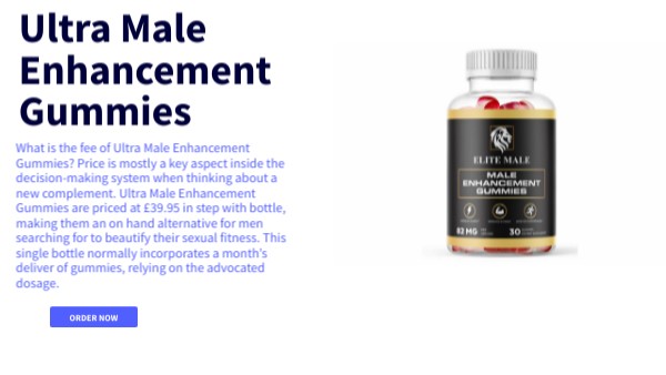 Ultra Male Enhancement Gummies : Will It Work For You?