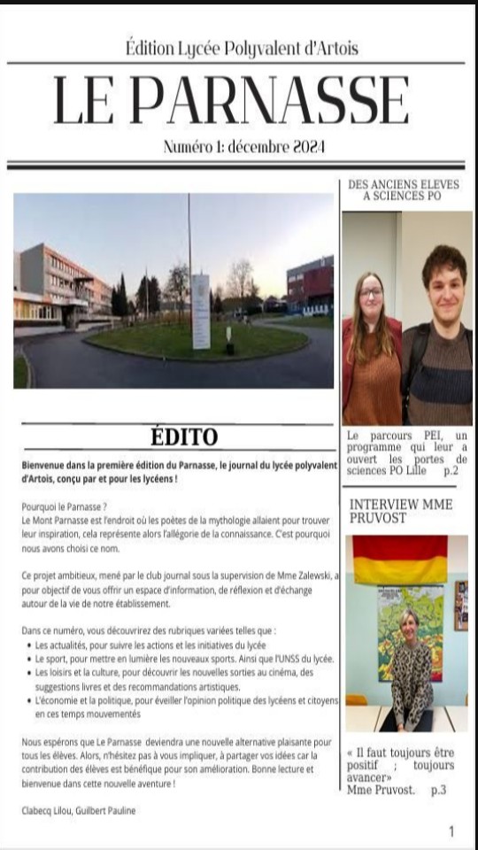 Le Parnasse _ Numéro1