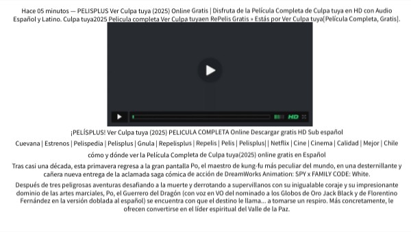 PelisPlus-VER!* Culpa Tuya PELÍCULA COMPLETA ONLINE en Español y Latin