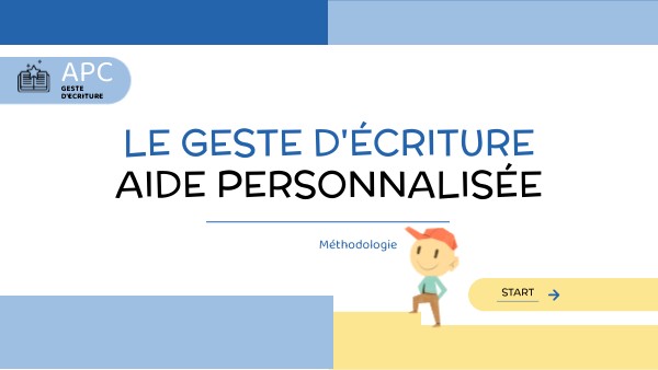 Le geste d'écriture _ Méthodologie primaire | Genially