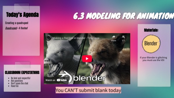 3D Art Modeling Acc 6.3 | Genially