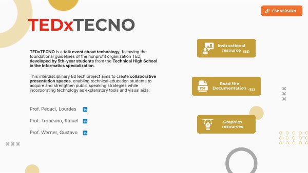 TEDxTECNO [ENG] | Genially