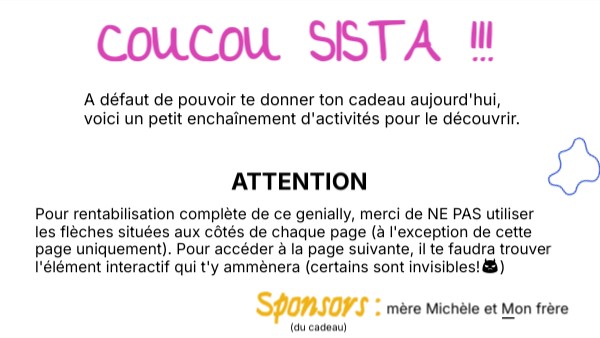 Cadeau juju ! | Genially