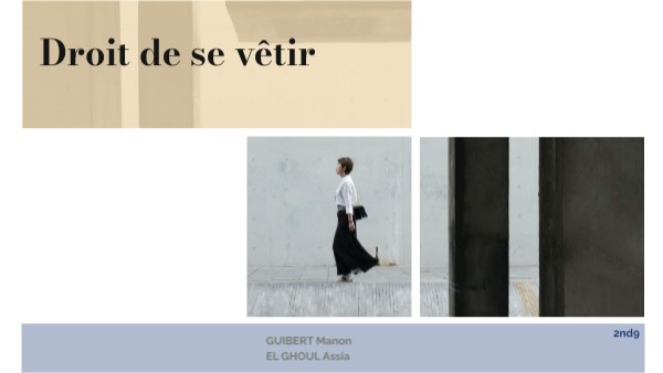 Droit de se vêtir | Genially