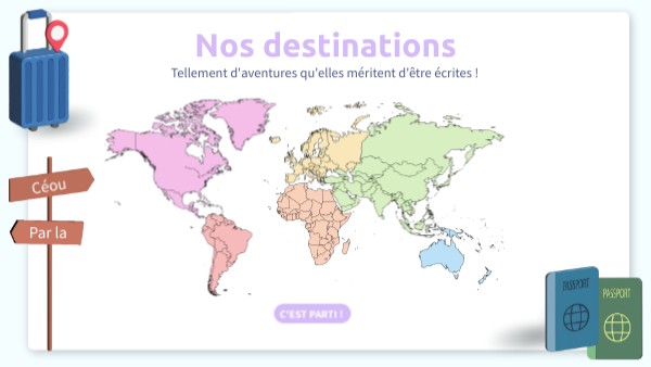 Carte voyage amour | Genially