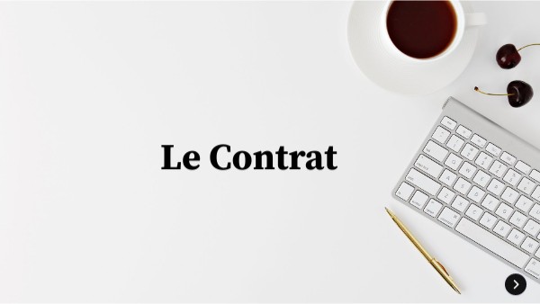 Le contrat | Genially