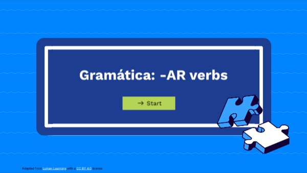 Copy - Gramática: Verbos -AR | Genially