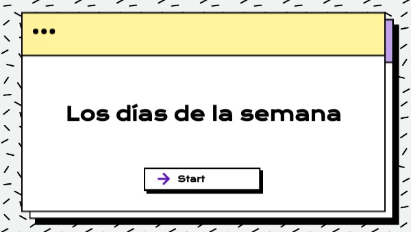 Copy - Flashcards vocabulario: Los días de la semana | Genially