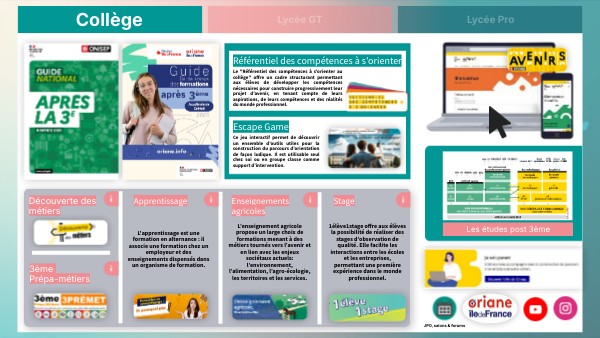 Accompagnement à l'orientation | Genially