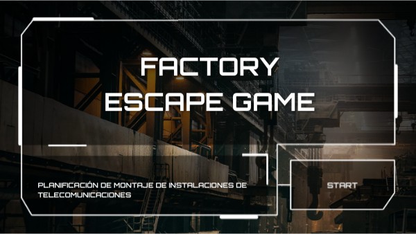 FACTORY ESCAPE GAME | Genially