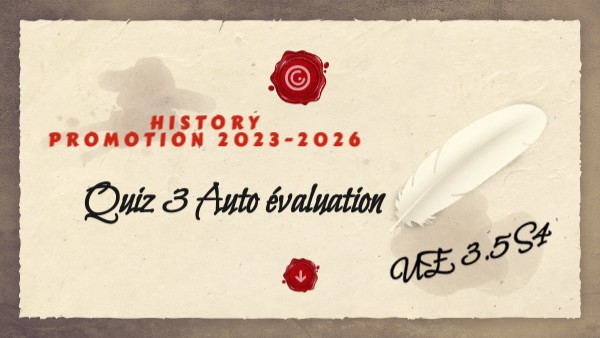 Quiz 3 Auto évaluation UE 3.5 | Genially