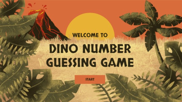 Dino Number Guessing game | Genially