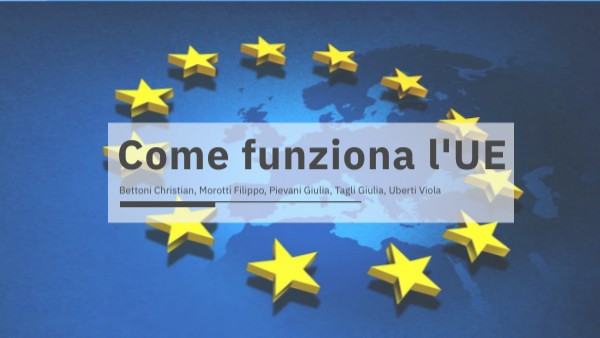 Come funziona l'UE | Genially