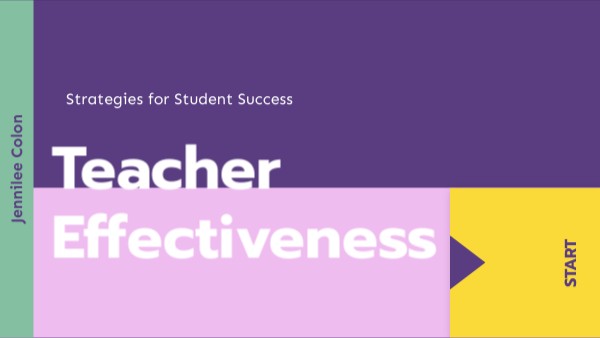 Teacher Effectiveness | Genially