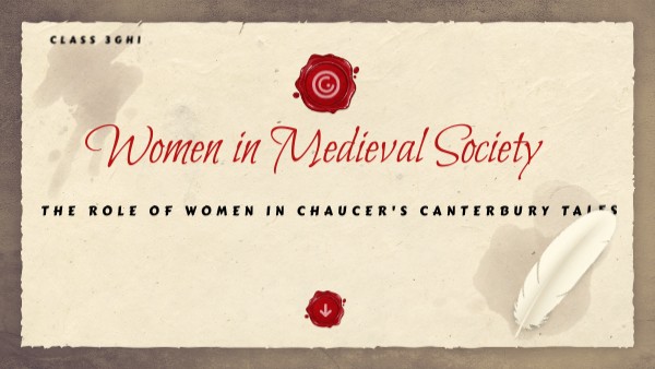 UDA The role of women in Medieval Society | Genially