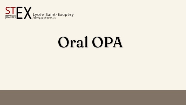 Oral OPA | Genially