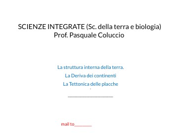 STRUTTURA_TERRA_DERIVA_CONTINENTI_ | Genially