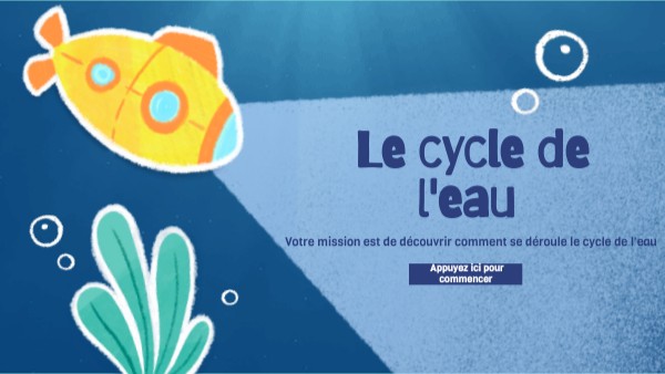 Support cycle de l’eau | Genially