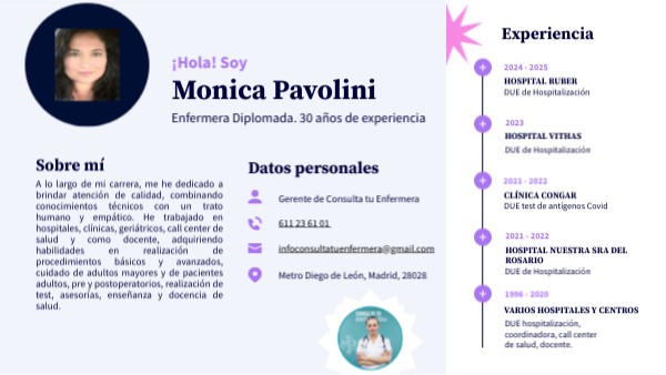 CV Consulta tu Enfermera | Genially