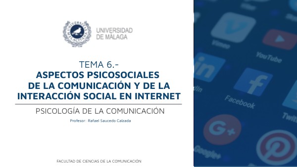 Tema 6.- Interacción Social en Internet | Genially