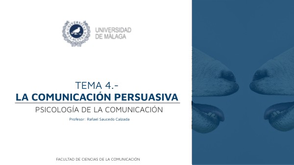 Tema 4.- La Comunicación Persuasiva | Genially