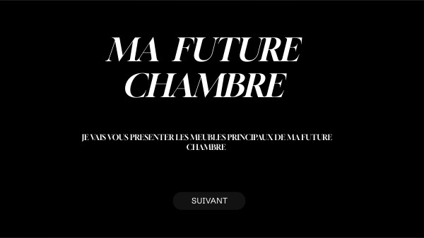 ma future chambre | Genially