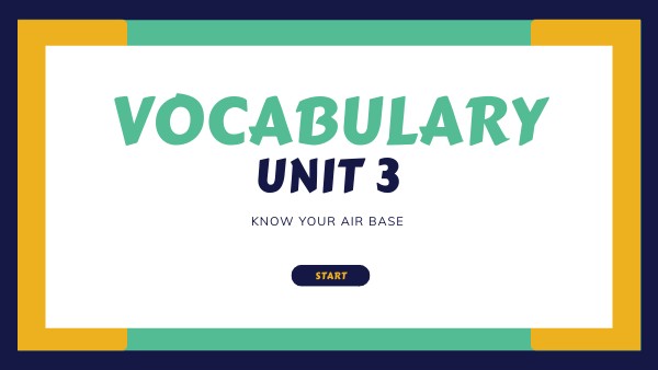 VOCABULARY UNIT 3 | Genially