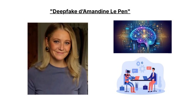 "Deepfake d’Amandine Le Pen" | Genially