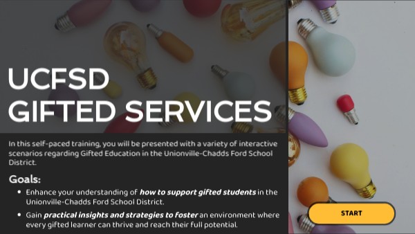 UCFSD- Teacher's study guide | Genially