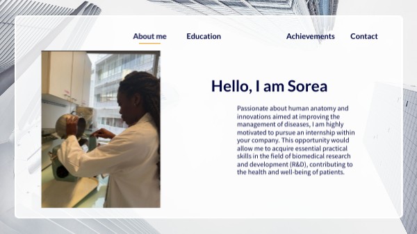 Hello, I am Sorea | Genially