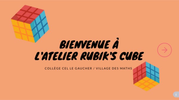 Atelier Rubik's cube | Genially