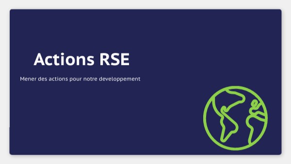 Actions RSE | Genially