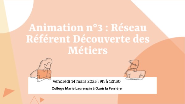 Animation 3 RDDM - 13 mars 25 | Genially