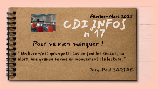 CDI INFOS n°17 | Genially