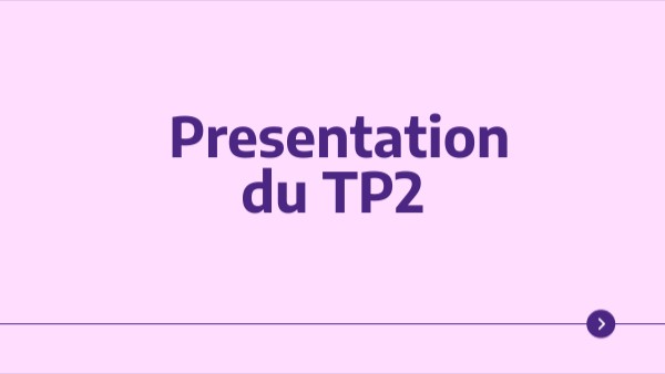 Presentation du TP2 | Genially