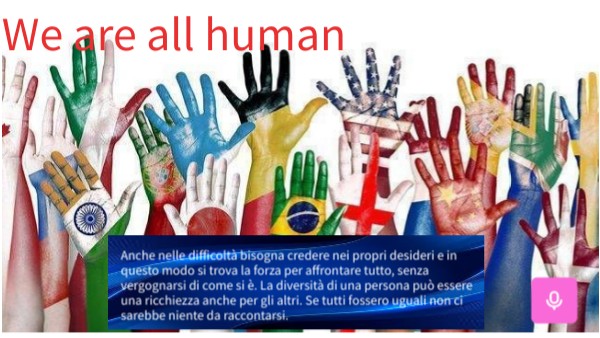 We are all human | Genially