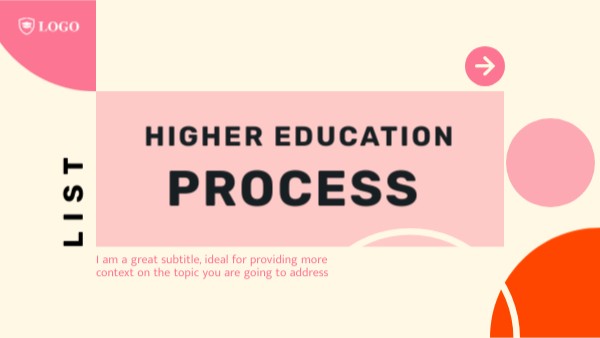 Liste de processus Enseignement supérieur | Genially