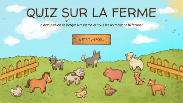 Quiz sur la ferme | Genially