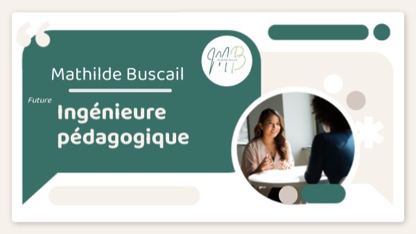 CV interactif - Mathilde Buscail | Genially