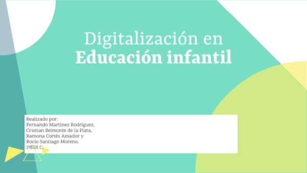 Digitalización en Educación infantil | Genially