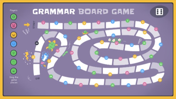 Grammar board game | Genially