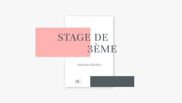 oral de stage | Genially